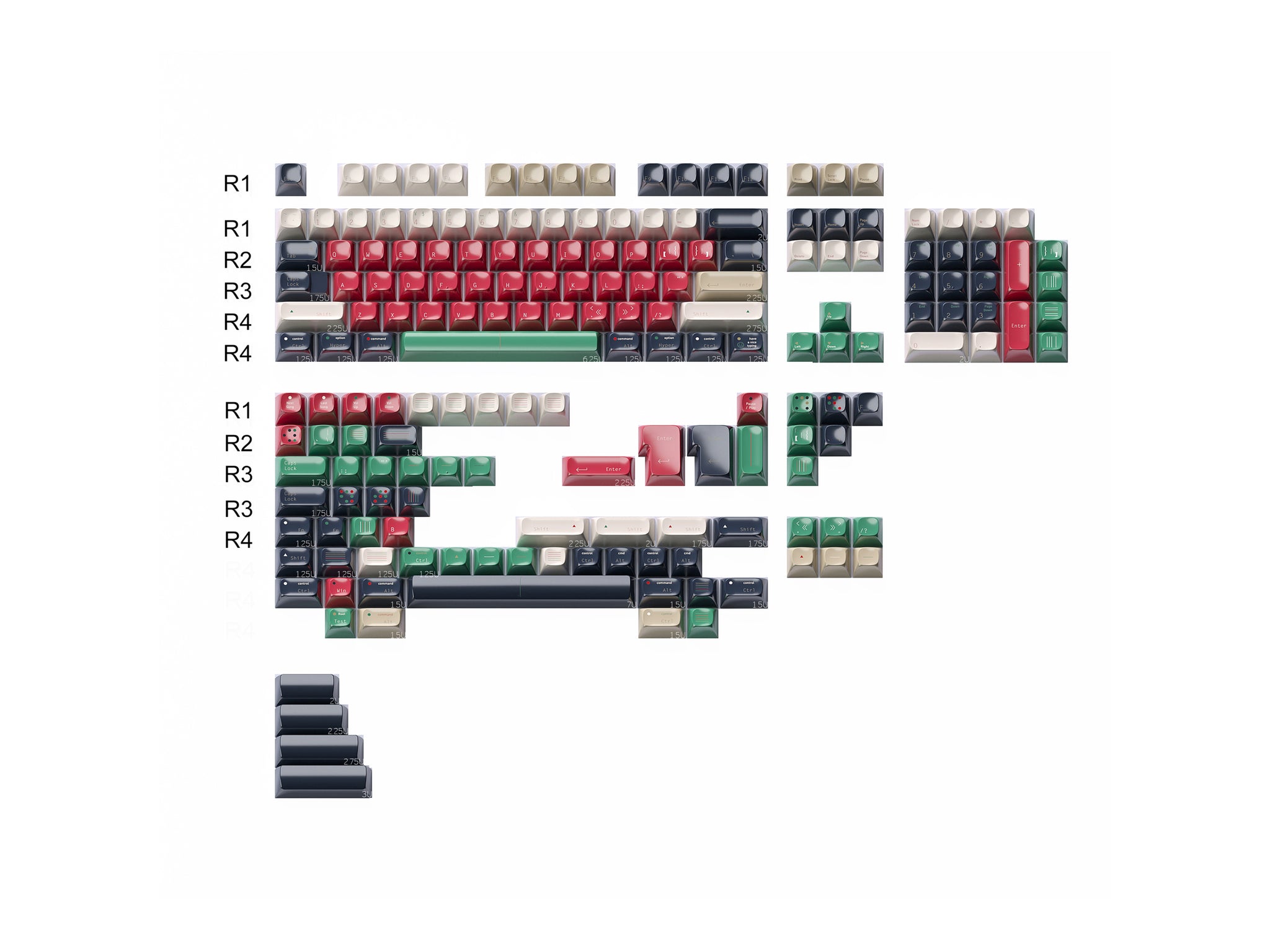 GSA Retro-High Light Keycaps Set – WINMIX Production